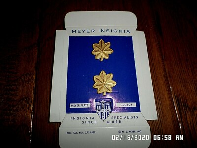GENUINE U.S MILITARY ISSUE MAJOR MINIATURE RANK INSIGNIA.U.S.A MADE | eBay