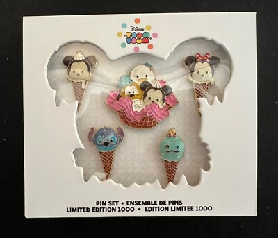 Disney Pins - Limited Edition 1000 - Tsum Tsum Ice Cream Pin Set - 5 ...