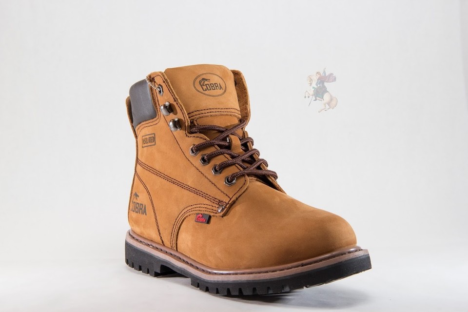 Men Work Boot Cobra C11 Brown Genuine Leather Goodyear Welt ...