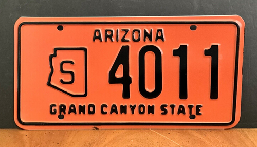 1966 Arizona State License Plate Tag S 4011 | eBay