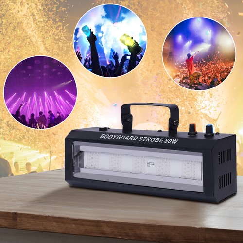 LED 80W RGB Strobe Stage Light For Club Disco Party Bar DJ Light Sound ...