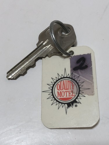 Vintage QUALITY MOTEL Room Key with Original Key Fob | eBay