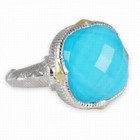 Judith Ripka Contempo Cushion Turquoise Sterling Silver Ring SR289-TQD ...