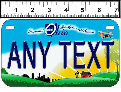 CUSTOM PERSONALIZED ALUMINUM MOTORCYCLE STATE LICENSE PLATE-OHIO 2010 ...