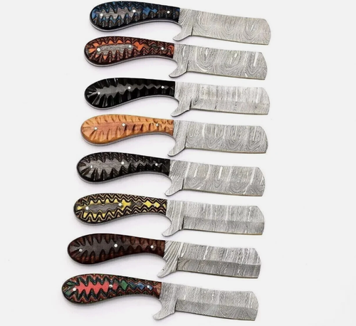 10 PCS Handmade Damascus Steel Chef/Cleaver Knives Set – Custom Pattern ...