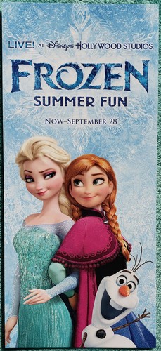 2014 Frozen Summer Fun At Disney's Hollywood Studios Handbill - Rare ...