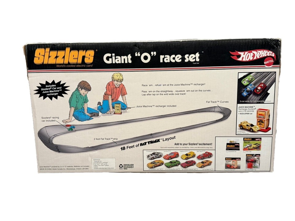 Hot Wheels Sizzlers Giant "O" Race Set New/Sealed With Angeleno M70 | eBay