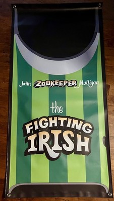 Beebe & Mulligan cowl garage shop banner approx 2x4 NHRA Fighting Irish ...
