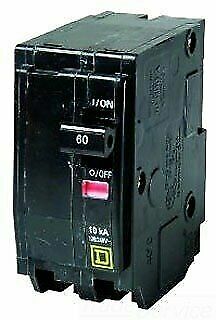 Square D QO260 2 Pole 60 Amp Type QO Circuit Breaker 785901400561 | eBay