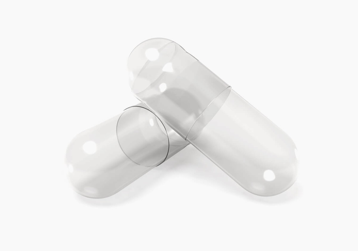 Clear Pill Capsule