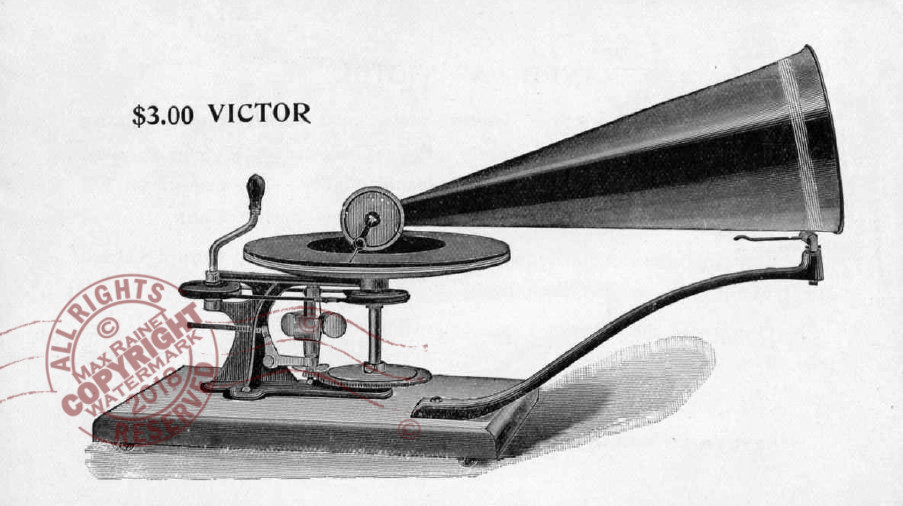 1901 Victor Disk Talking Machine : Illustrated CATALOGUE Phonographs ...