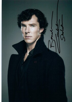 Autographed Benedict Cumberbatch signed color Sherlock Holmes Photo ...