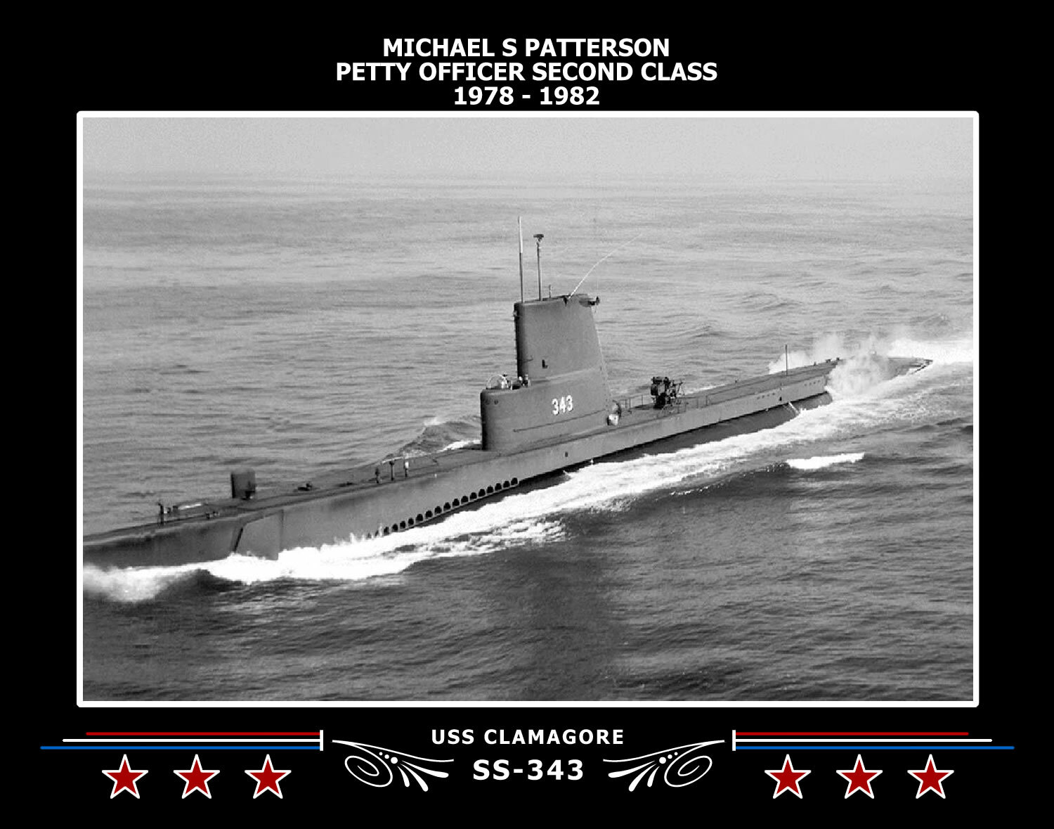 Navy Emporium USS Clamagore SS-343 Canvas Photo Print 126SS343 | eBay