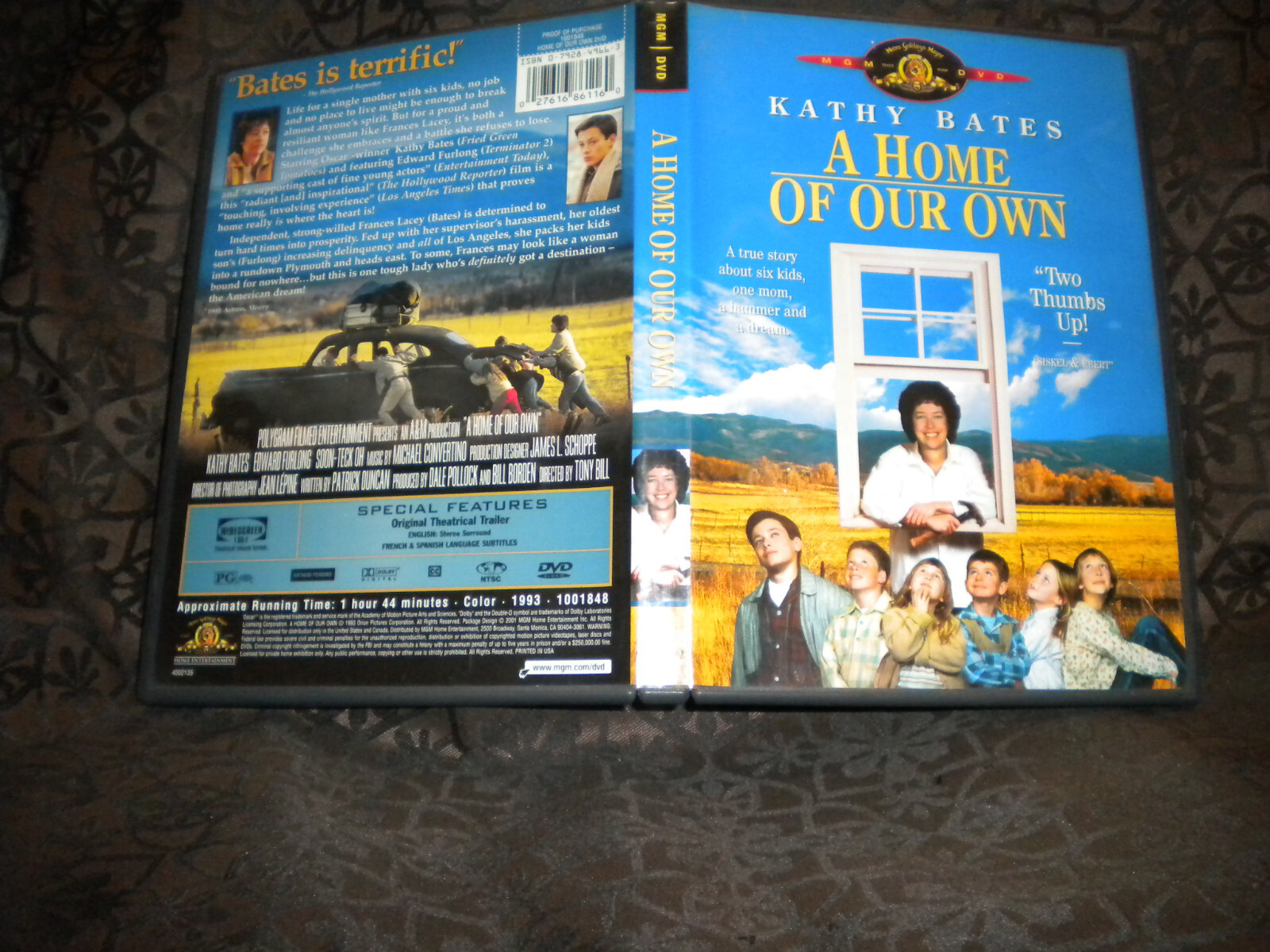 A Home of Our Own (DVD 1993) OOP Kathy Bates Movie Based on a true ...