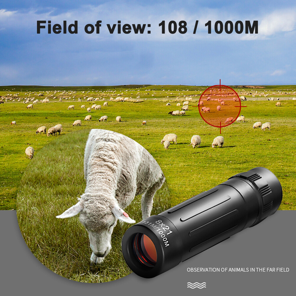 8x21 Mini Pocket HD Monocular Zoom 8X Waterproof Portable Night Vision ...