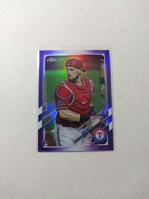 2021 Topps Chrome Baseball Update Series Purple #USC30 Sam Huff RC ...
