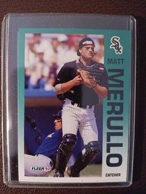 MATT MERULLO WHITE SOX 1992 FLEER BASEBALL #90 | eBay