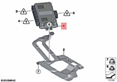 Genuine BMW 61-35-6-827-072 | FOOTWELL MODULE 3 | eBay