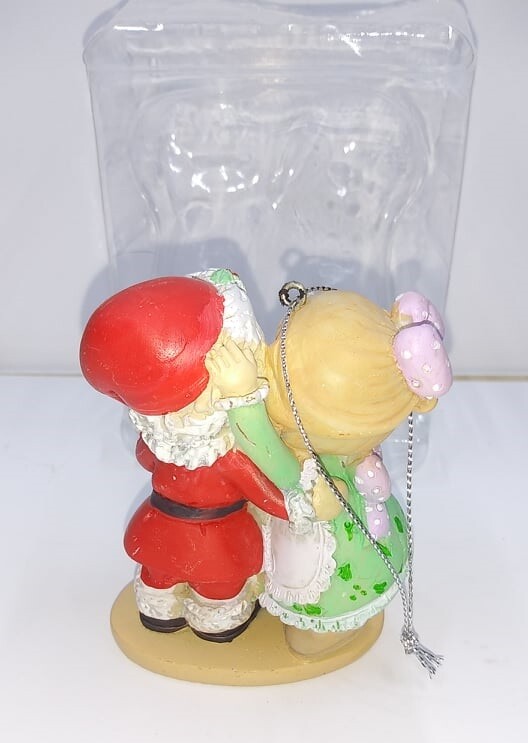 HTF 2015 Precious Moments Mommy Kissing Santa Claus Ornament w/ Box | eBay