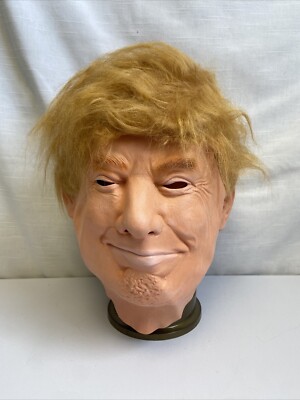 Donald Trump Latex HALLOWEEN Full Head Mask Costume Party New MAGA ...
