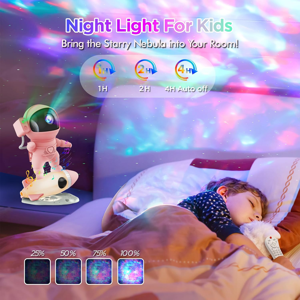 Astronaut Galaxy Projector, Star Nebula Projector with Rocket Lamp ...