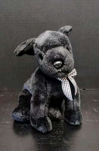 Luke TY Classic Black Labrador Retriever Lab Puppy Dog Plush Realistic ...
