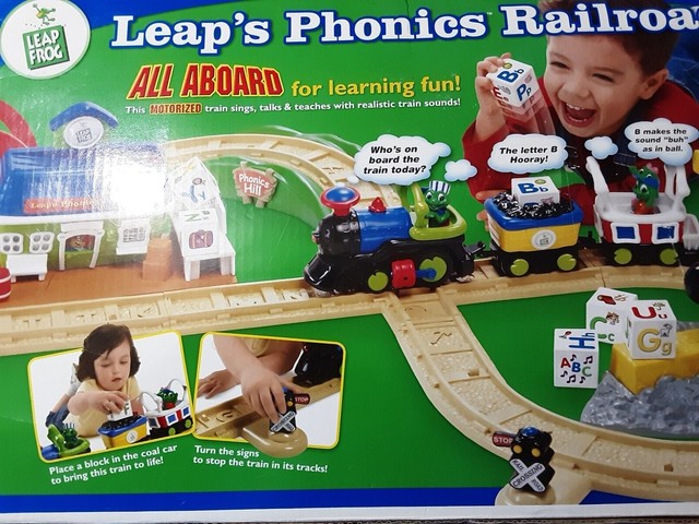 LeapFrog Leaps Phonics Railroad Alphabet Train & Track for sale online ...