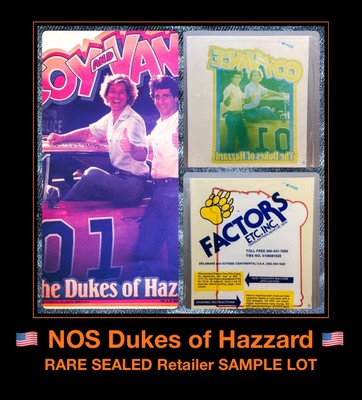 SEALED *SAMPLE LOT* 70's 80's Dukes of Hazzard Coy Vance NOS VTG t ...