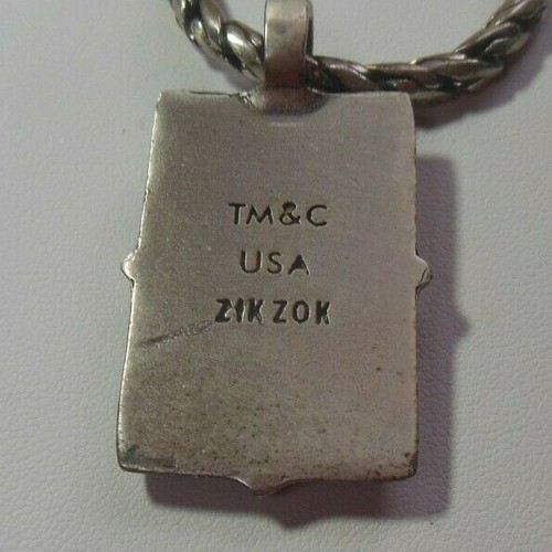Vintage Signed Zik Zok Tm&C USA Pendant Necklace | eBay