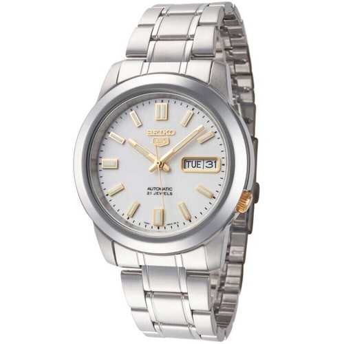 Seiko 5 Automatic White Dial Men's Watch SNKK07K1 | eBay