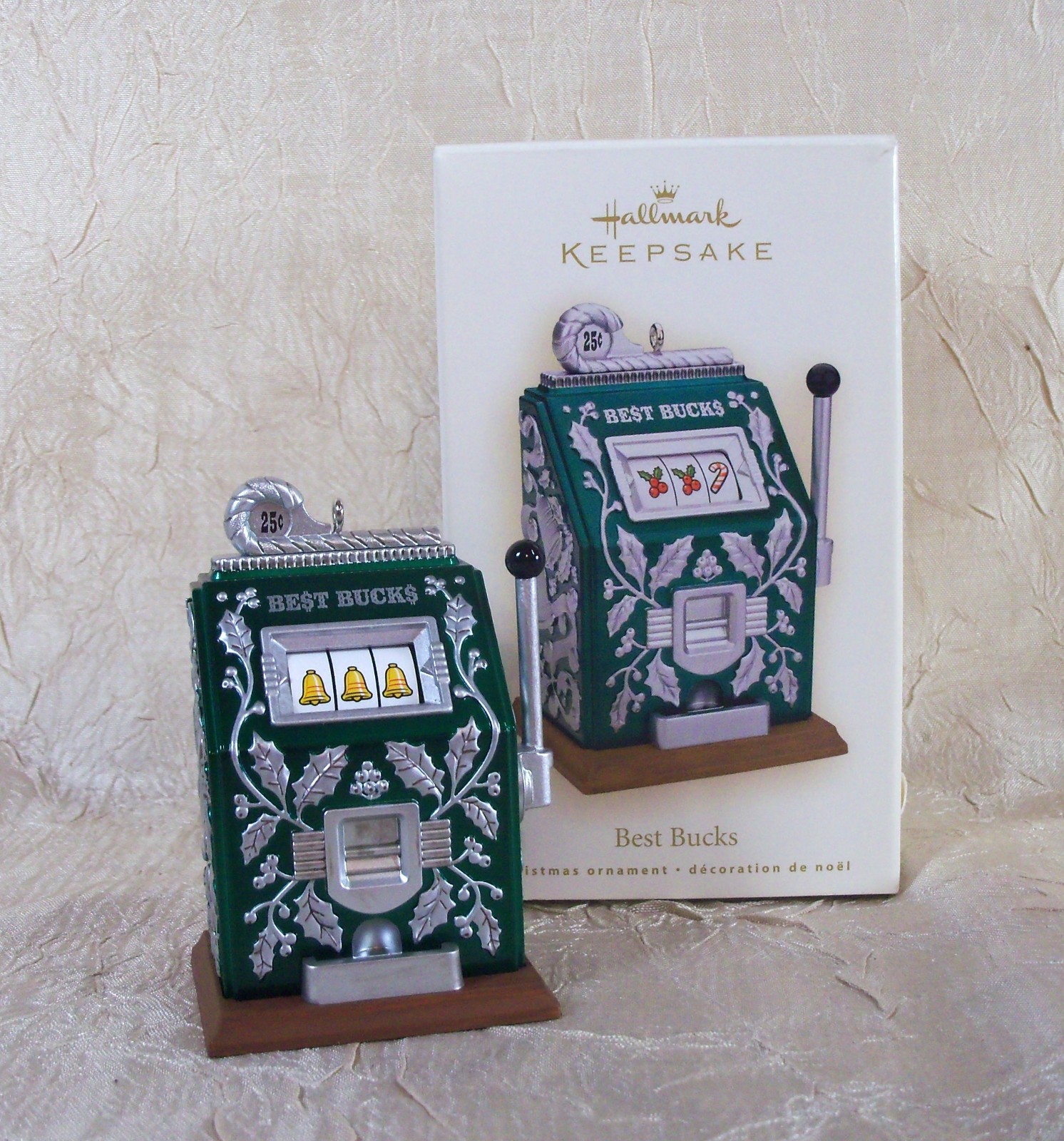 Hallmark Keepsake Best Bucks Slot Machine 2008 Christmas Ornament SEE ...