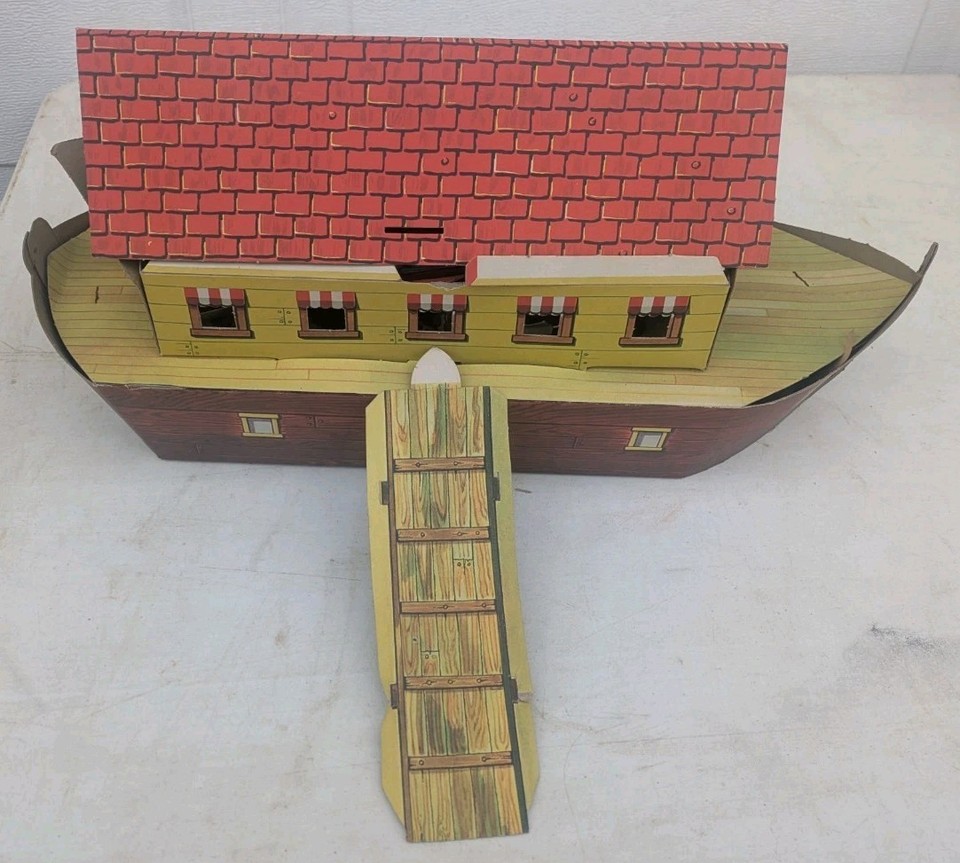 Antique Walt Disney Noah's Ark Playset With Rough Box | eBay