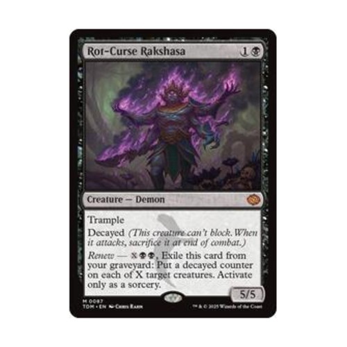 WOTC Tarkir: Dragonstorm Rot-Curse Rakshasa (MR) (Foil) NM | eBay