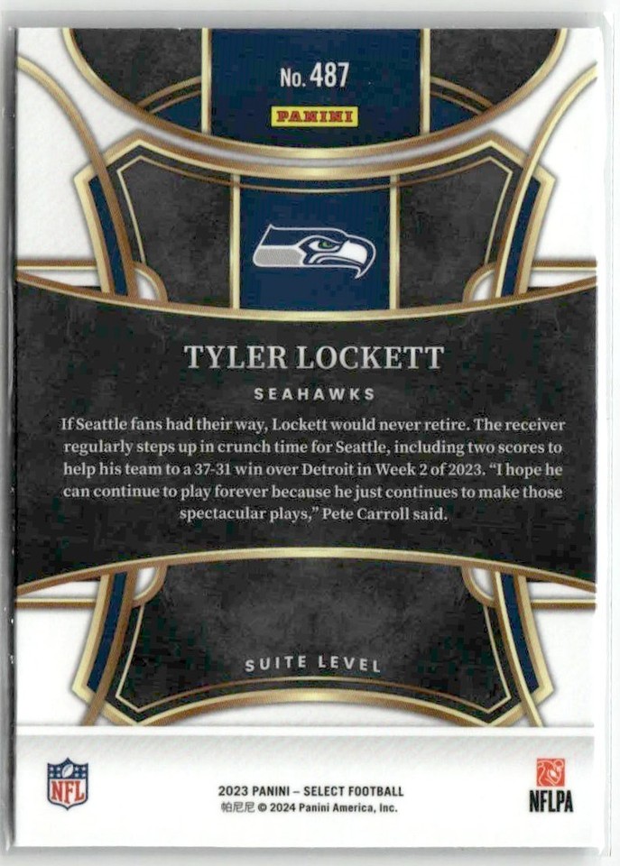 Tyler Lockett 2023 Panini Select Suite Level Seattle Seahawks #487 | eBay