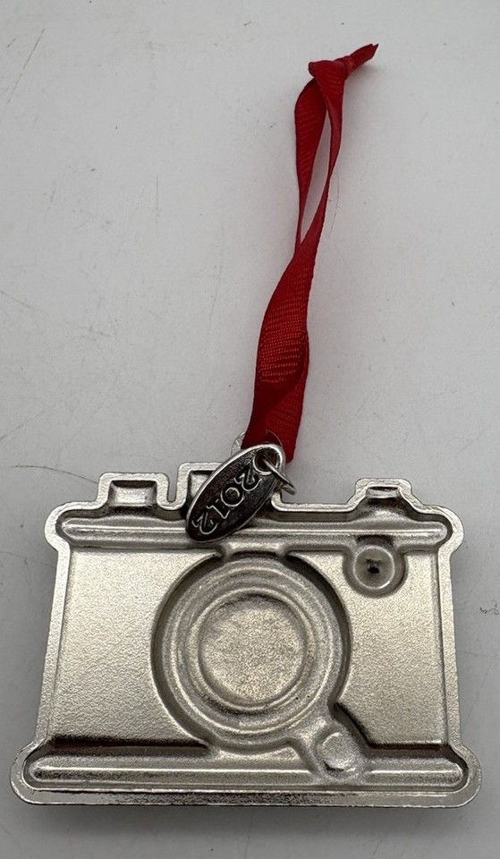 2012 Camera Ornament Metal Black Enamel Christmas Tree Photo Gift ...
