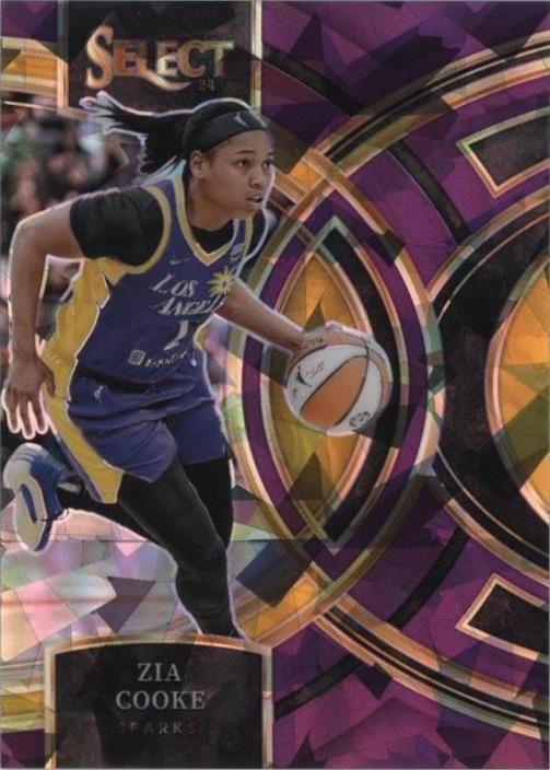 2024 Panini Select WNBA - Premier Level Zia Cooke #187 Purple Ice Prizm ...
