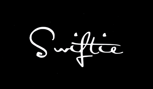 Swiftie signature style WHITE vinyl decal for car windows weatherproof ...