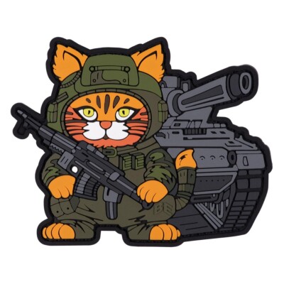 PVC Patch Tank Cat Tactical Morale Patch with VeIcro | eBay