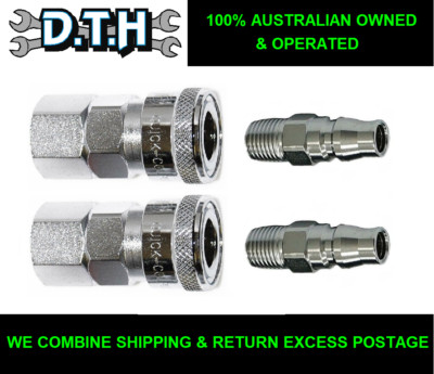 SUMAKE NITTO STYLE 20SF QUICK COUPLER & 20PM CONNECTOR SET 1/4'' BSP ...