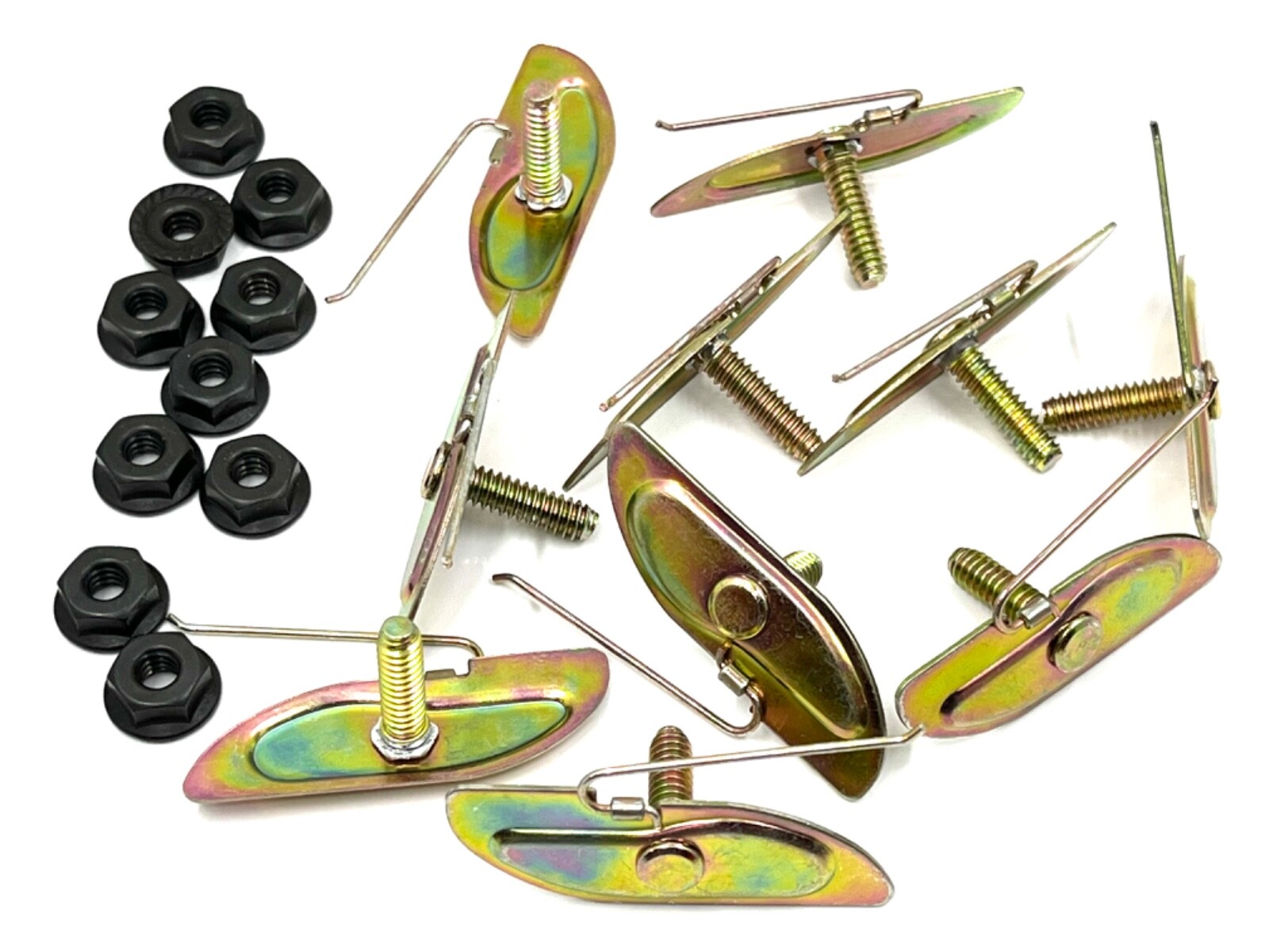10 pcs door fender side trim clips w/ nuts for 1-3/8 to 1-1/2 mouldings ...