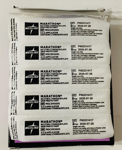 5 Medline Marathon Liquid Skin Protectant Applicator-MSC093005 Pack/5 ...