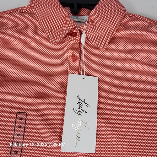 Lady Hagen Shirt Women's XS Golf Polo Jacquard Short Sleeve New Wicking ...
