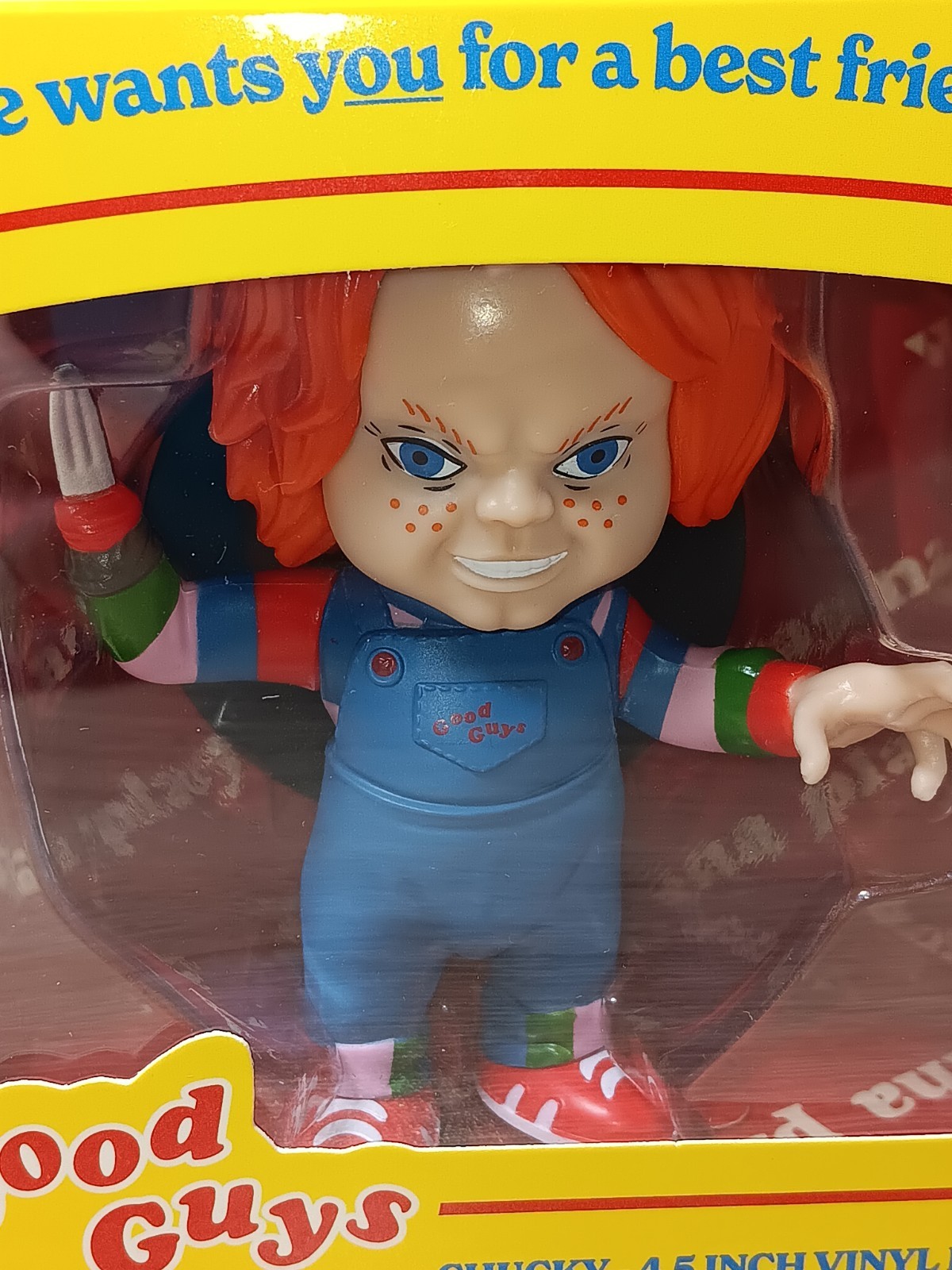 *FREE SHIP* 4.5" BLADE CHUCKY Child's Play Figure CultureFly Good Guys ...