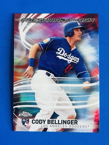 2017 Topps Chrome Cody Bellinger Freshman Flash Refractor Rookie Card # ...