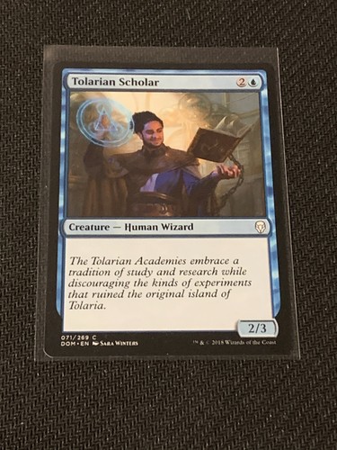 Magic the Gathering Dominaria Tolarian Scholar | eBay