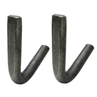 2 x Weld on Trailer Rope Hook - 12mm - Flat Back Trailer Weld on Hook ...