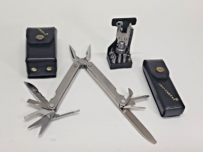 Leatherman vintage multi-tool plus 1/4" hex bit kit | eBay