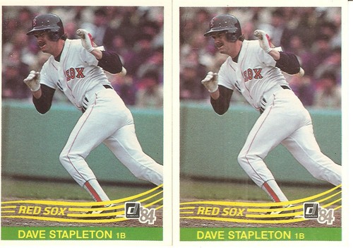 2 CARD 1984 DONRUSS DAVE STAPLETON BASEBALL CARD LOT #273 | eBay