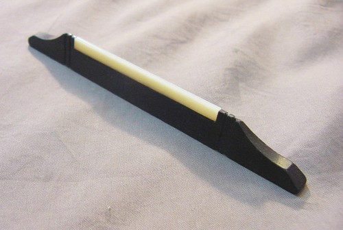 VINTAGE EBONY MANDOLIN BRIDGE with GALALITH SADDLE | eBay