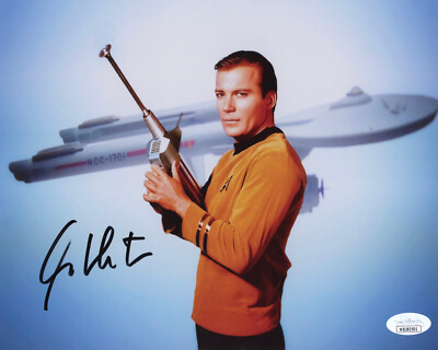 William Shatner signed 8x10 Metallic Photo JSA COA Star Trek Auto Rare ...